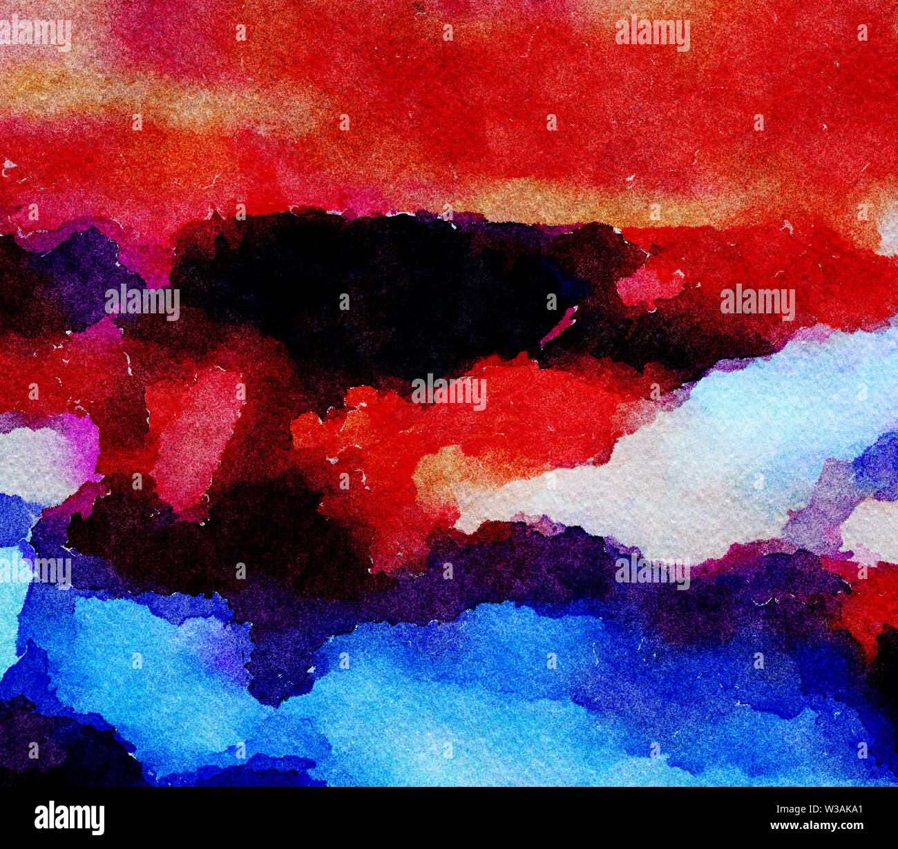 Abstract watercolor background. Water paint on paper. Acrylic wet ...