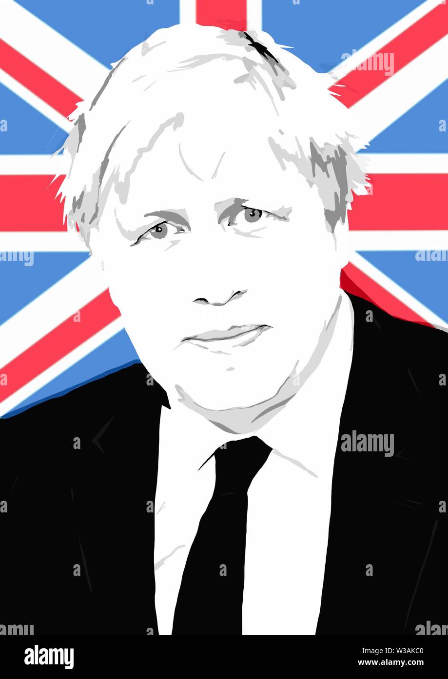 boris johnson Illustration Stock Photo - Alamy