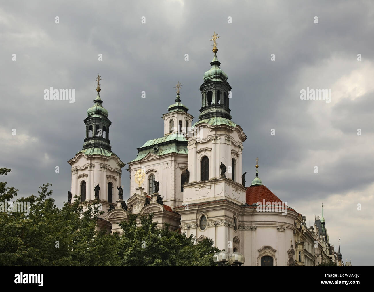 Church of St. Nicholas in Prague. Czech Republic Stock Photo - Alamy