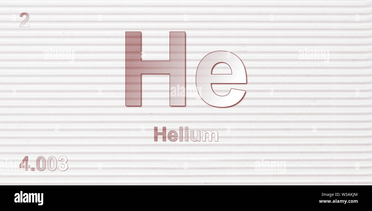 Helium chemical element atomic data and symbol illustration backdrop ...