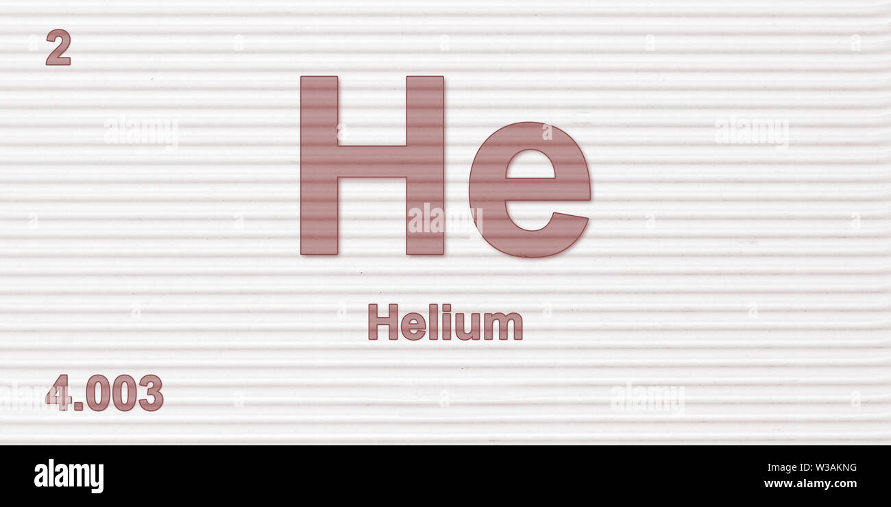 Helium chemical element atomic data and symbol illustration backdrop ...