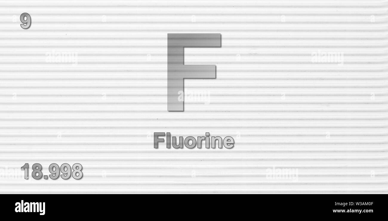 Fluorine atomic structure Black and White Stock Photos & Images - Alamy