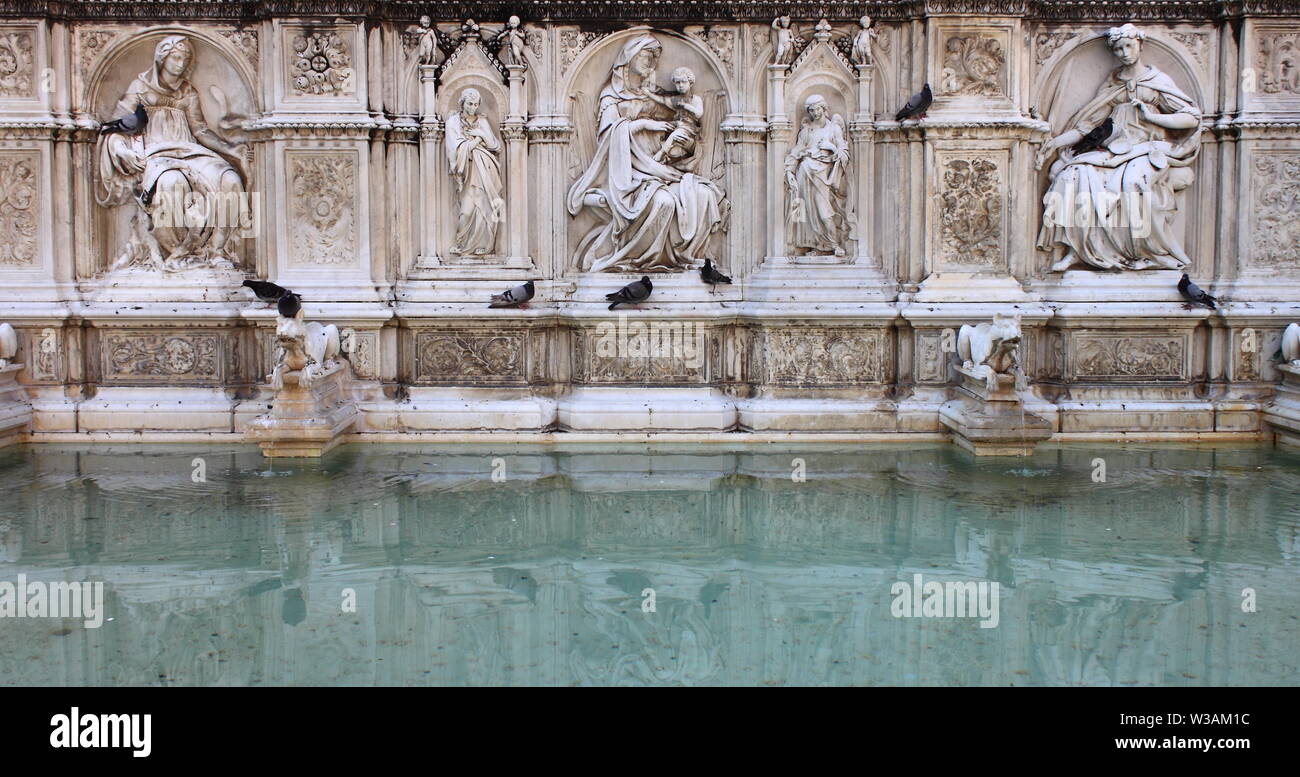 Fountain of Joy in Siena, Italy Stock Photo - Alamy