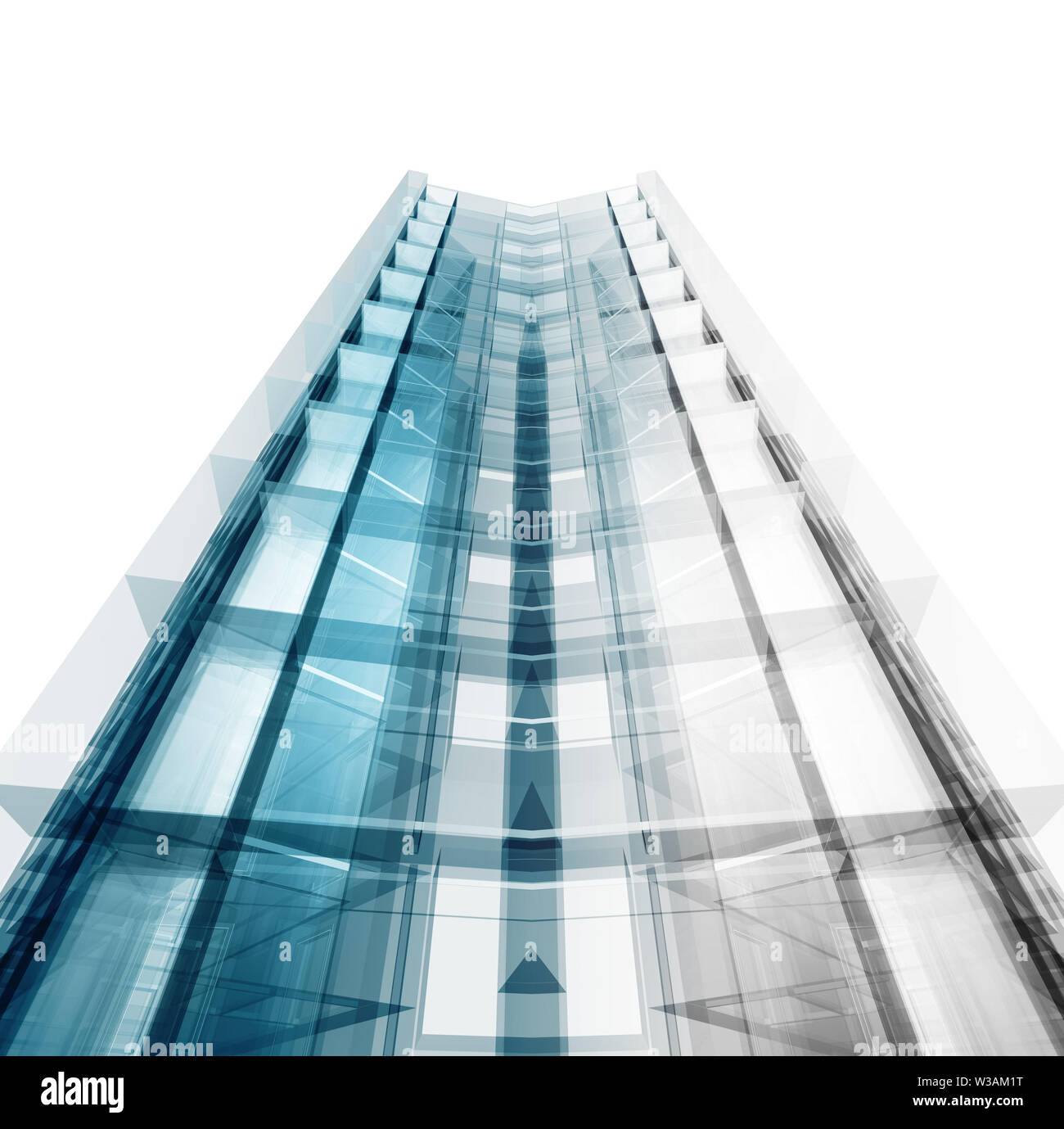 Abstract building concept. 3d rendering Stock Photo - Alamy