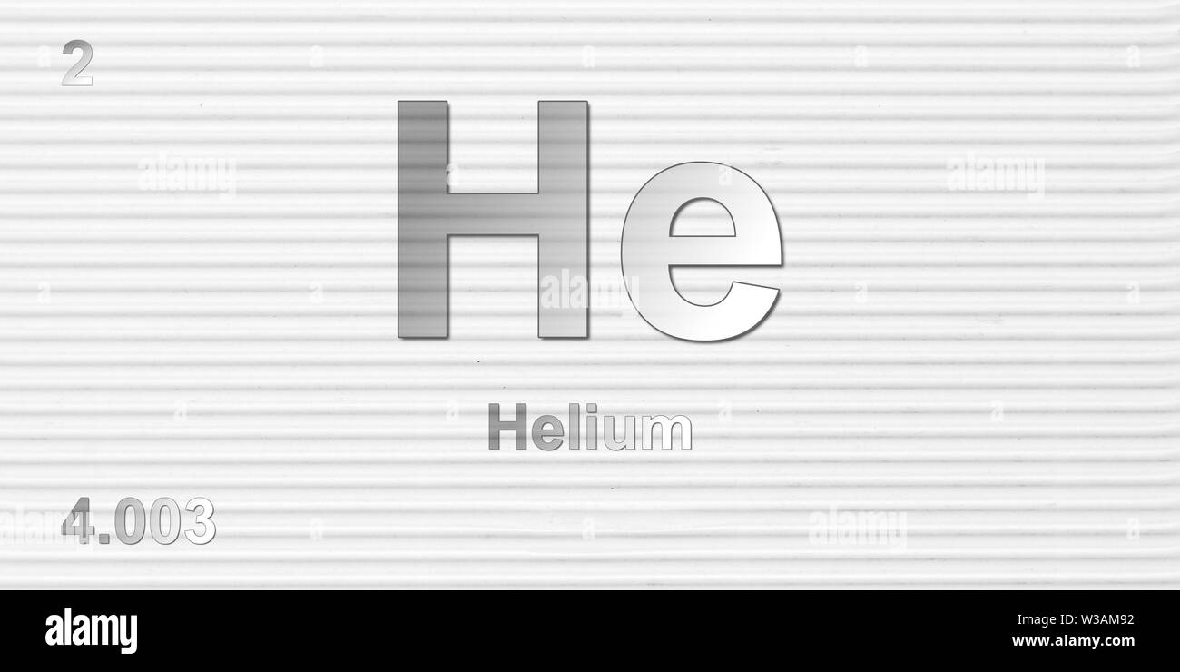 Helium chemical element atomic data and symbol illustration backdrop ...