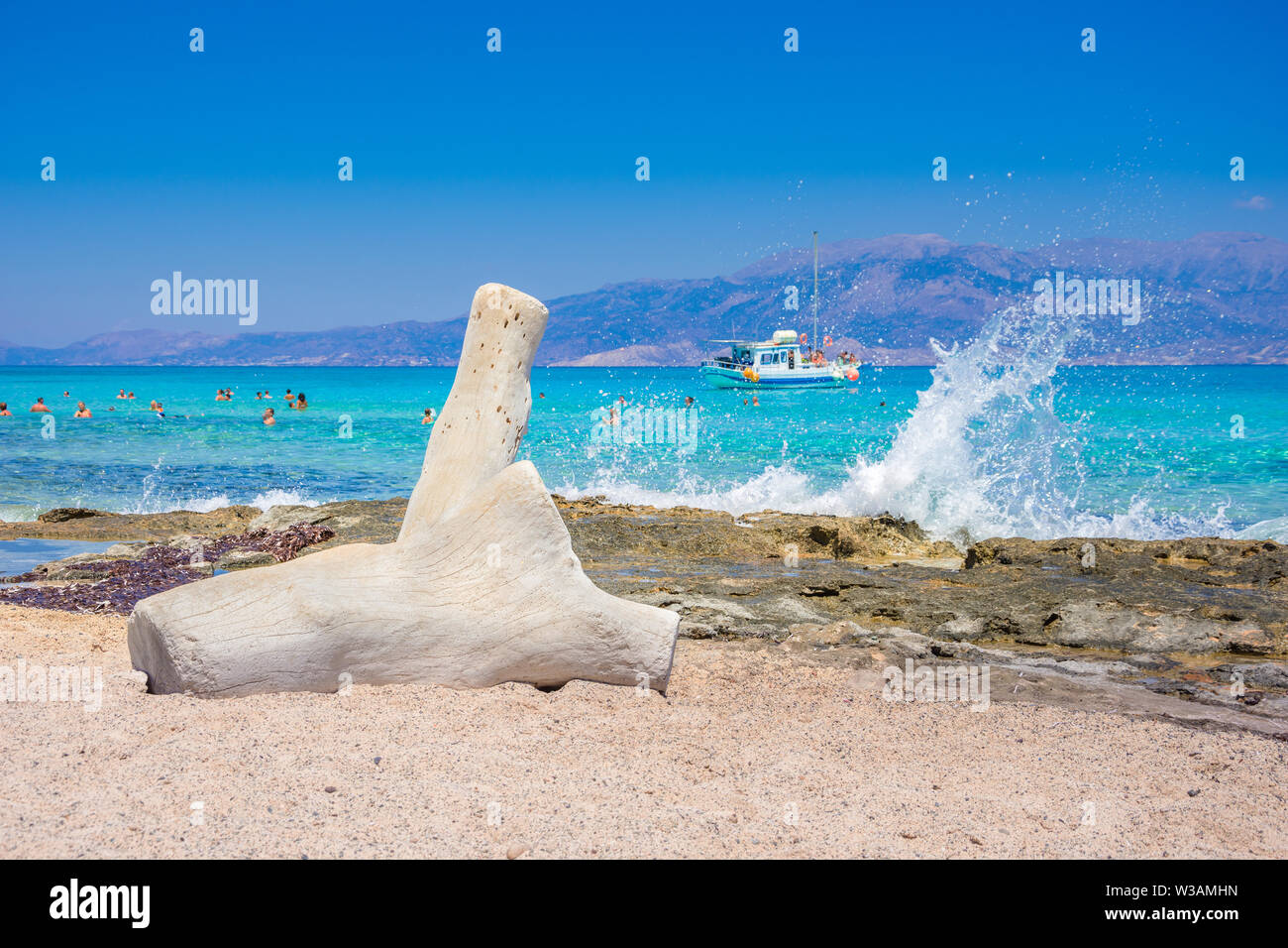 Exotic Chryssi island at the south of Crete, with the amazing Golden ...