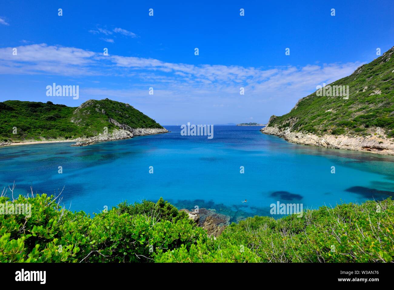 Porto timoni beach, Cape Arillas, Porto Timoni, Afionas, Corfu, Greece ...