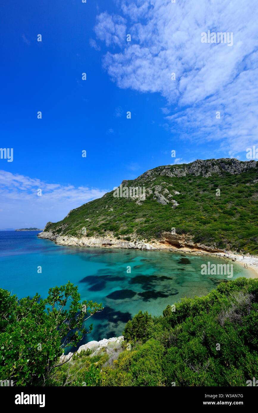 Porto timoni beach, Cape Arillas, Porto Timoni, Afionas, Corfu, Greece ...