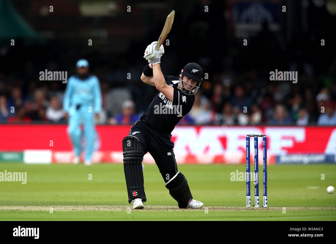 New Zealand's Henry Nicholls in batting action during the ICC World Cup ...
