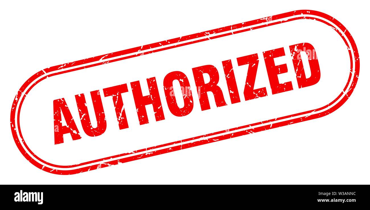 authorized stamp. authorized square grunge sign. authorized Stock ...