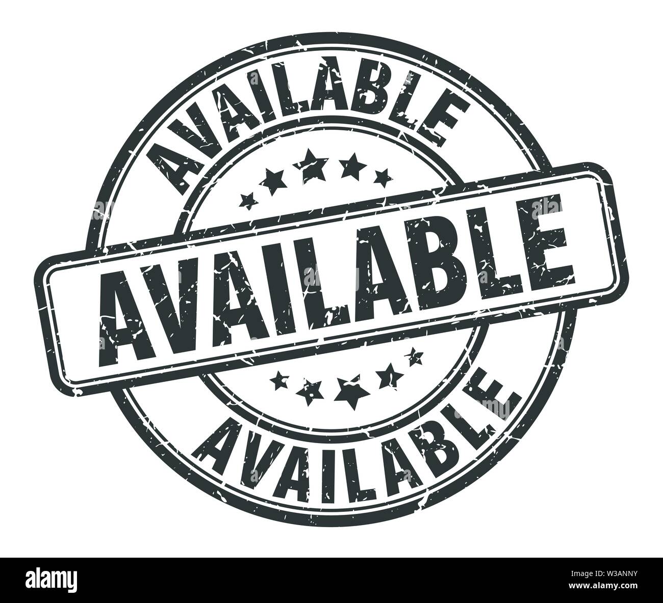 available stamp. available round grunge sign. available Stock Vector ...