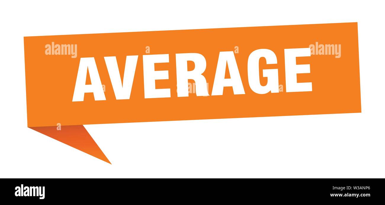 average speech bubble. average sign. average banner Stock Vector Image ...