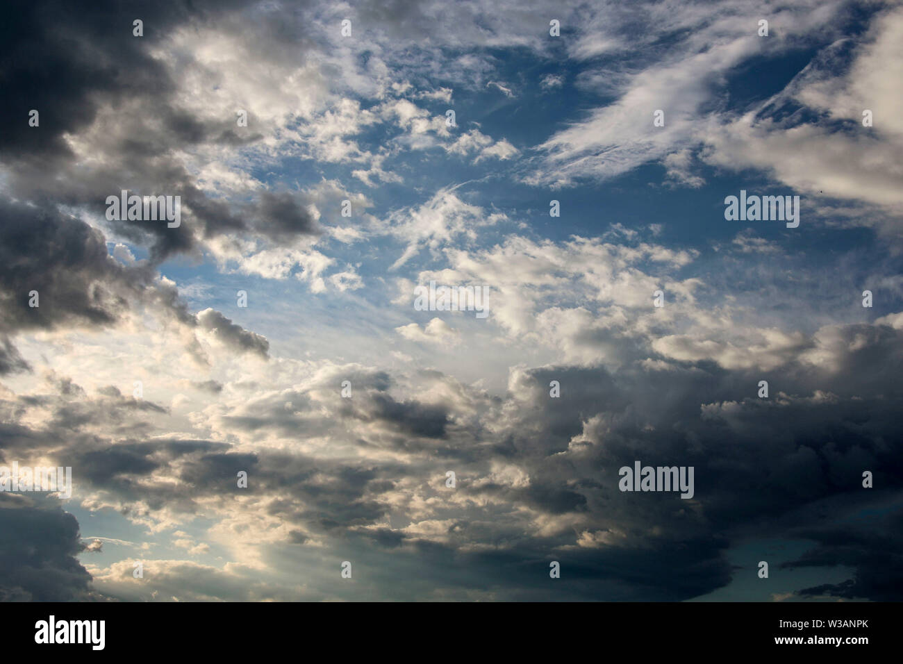Dark sky and dramatic black clouds before rain Stock Photo - Alamy