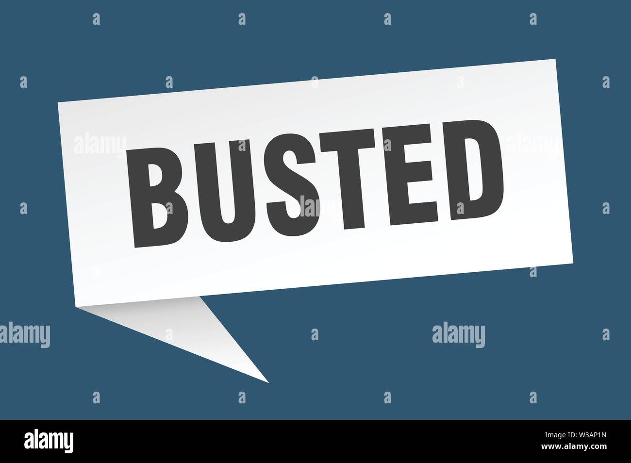 busted speech bubble. busted sign. busted banner Stock Vector Image ...