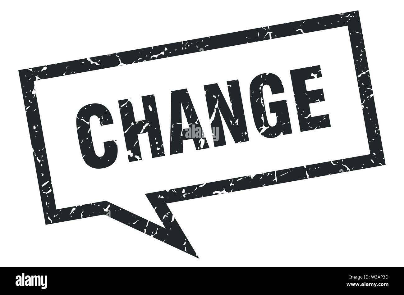 change sign. change square speech bubble. change Stock Vector Image ...