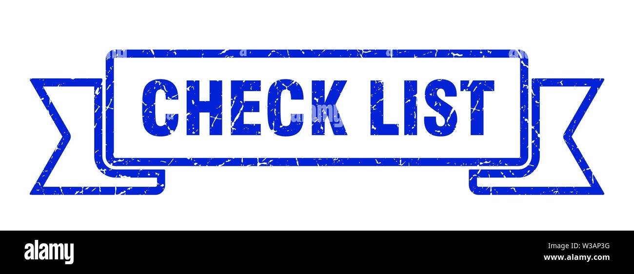 Check list blue grunge Stock Vector Images - Alamy