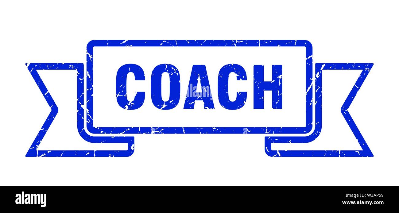 coach grunge ribbon. coach sign. coach banner Stock Vector Image & Art ...
