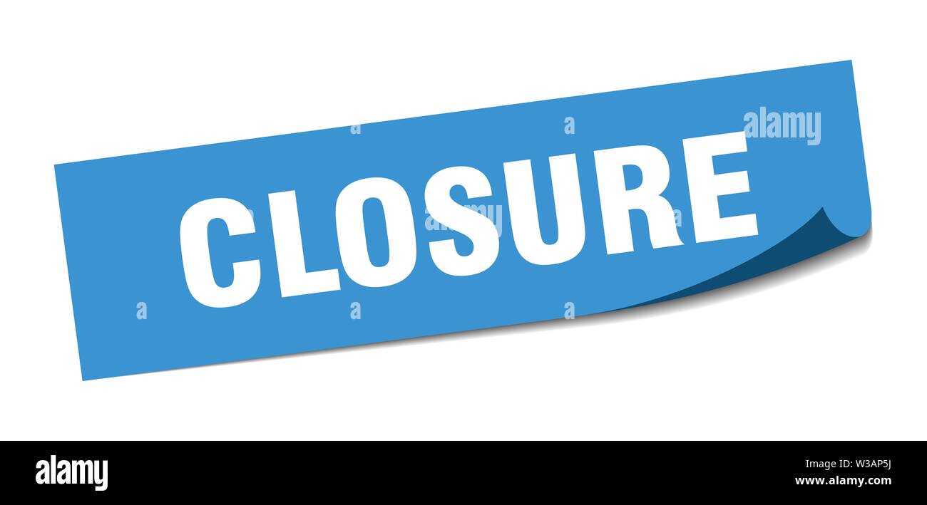 Closure notice Stock Vector Images - Alamy
