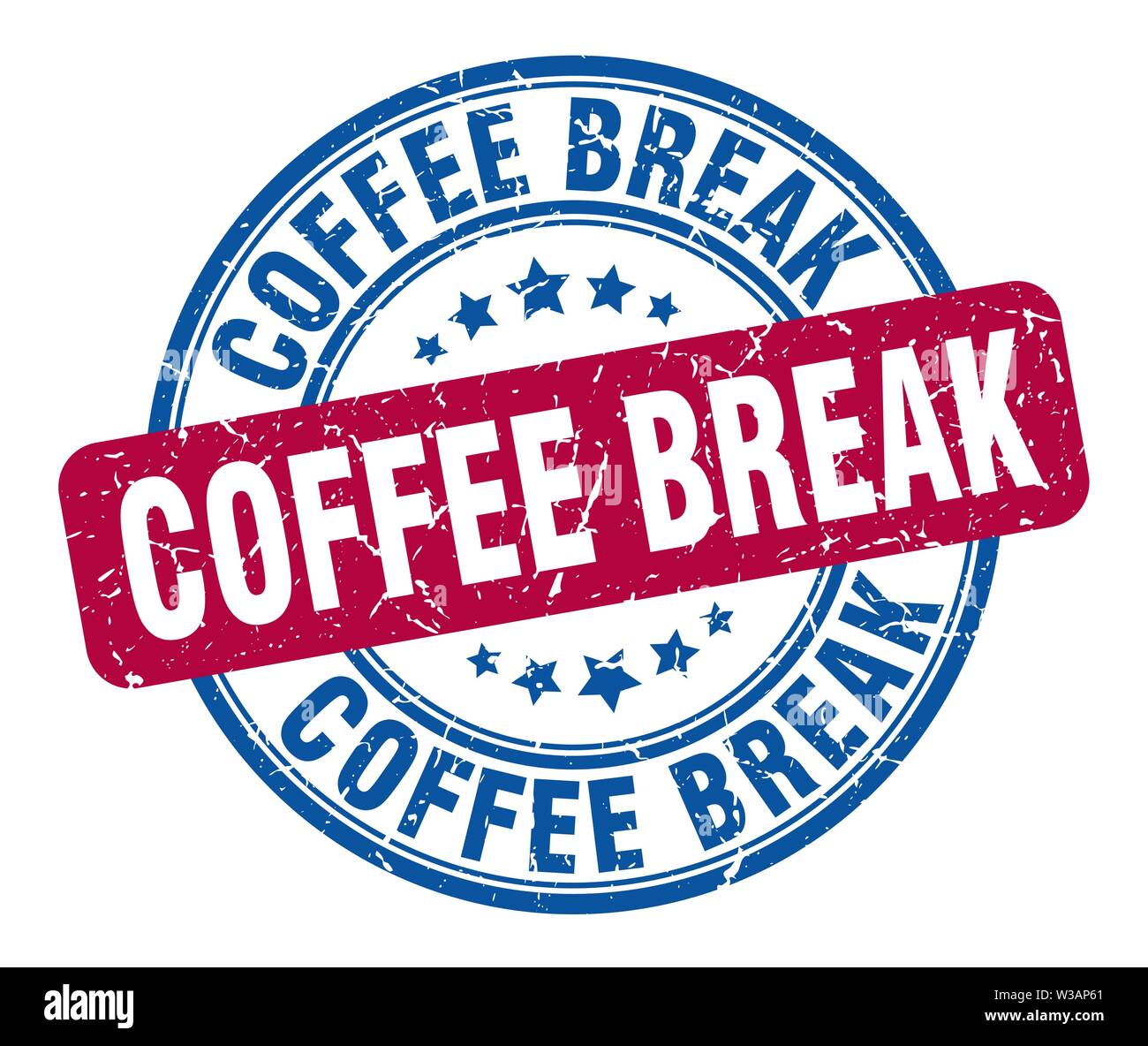coffee break stamp. coffee break round grunge sign. coffee break Stock ...