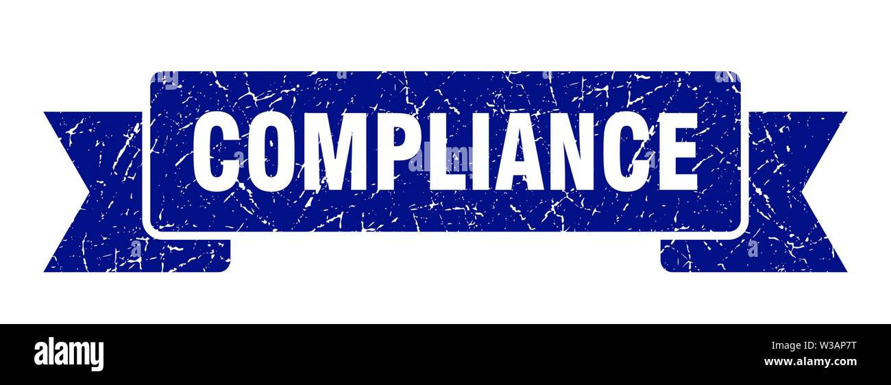 compliance grunge ribbon. compliance sign. compliance banner Stock ...
