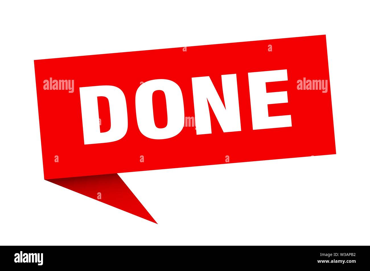 done speech bubble. done sign. done banner Stock Vector Image & Art - Alamy