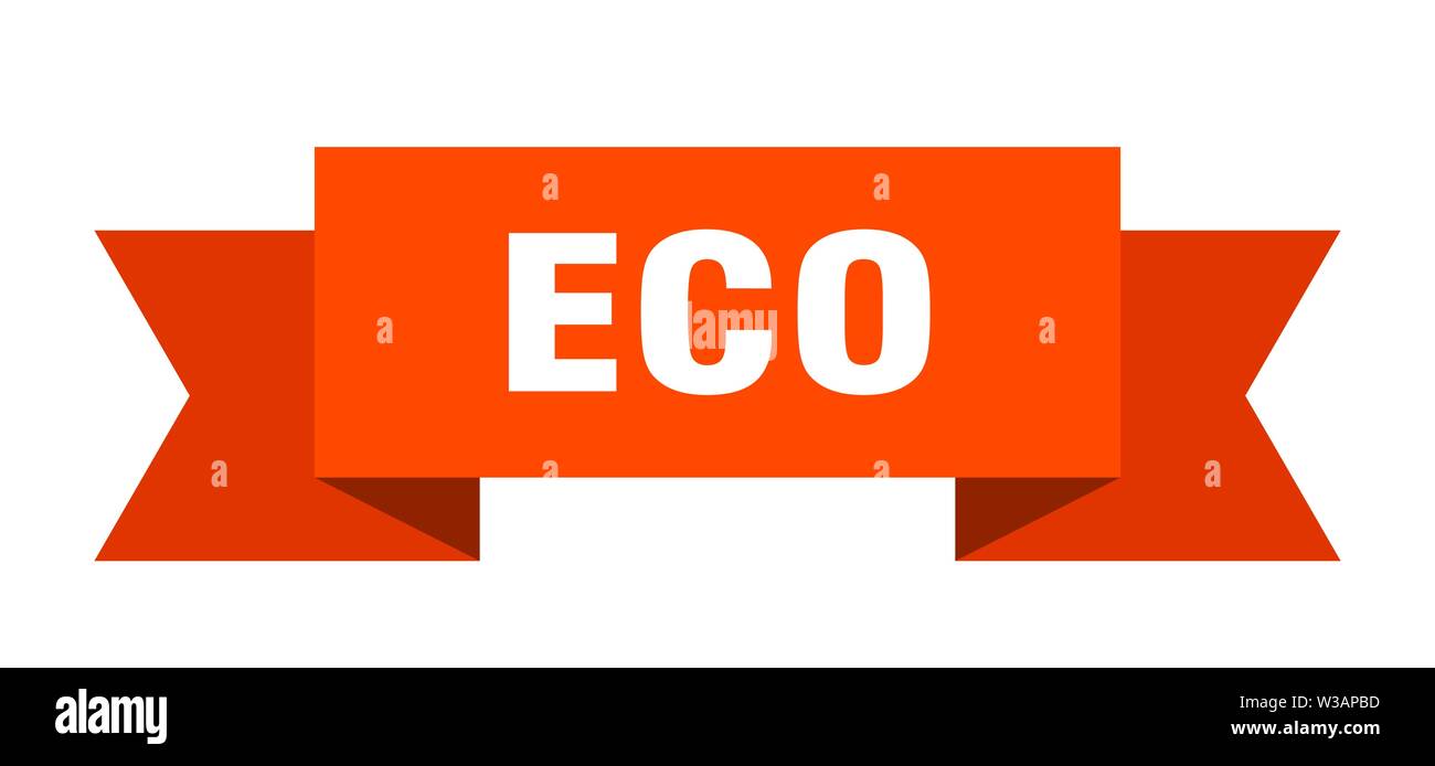 eco ribbon. eco isolated sign. eco banner Stock Vector Image & Art - Alamy
