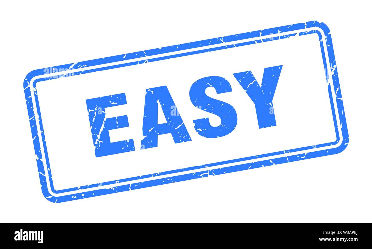 easy stamp. easy square grunge sign. easy Stock Vector Image & Art - Alamy