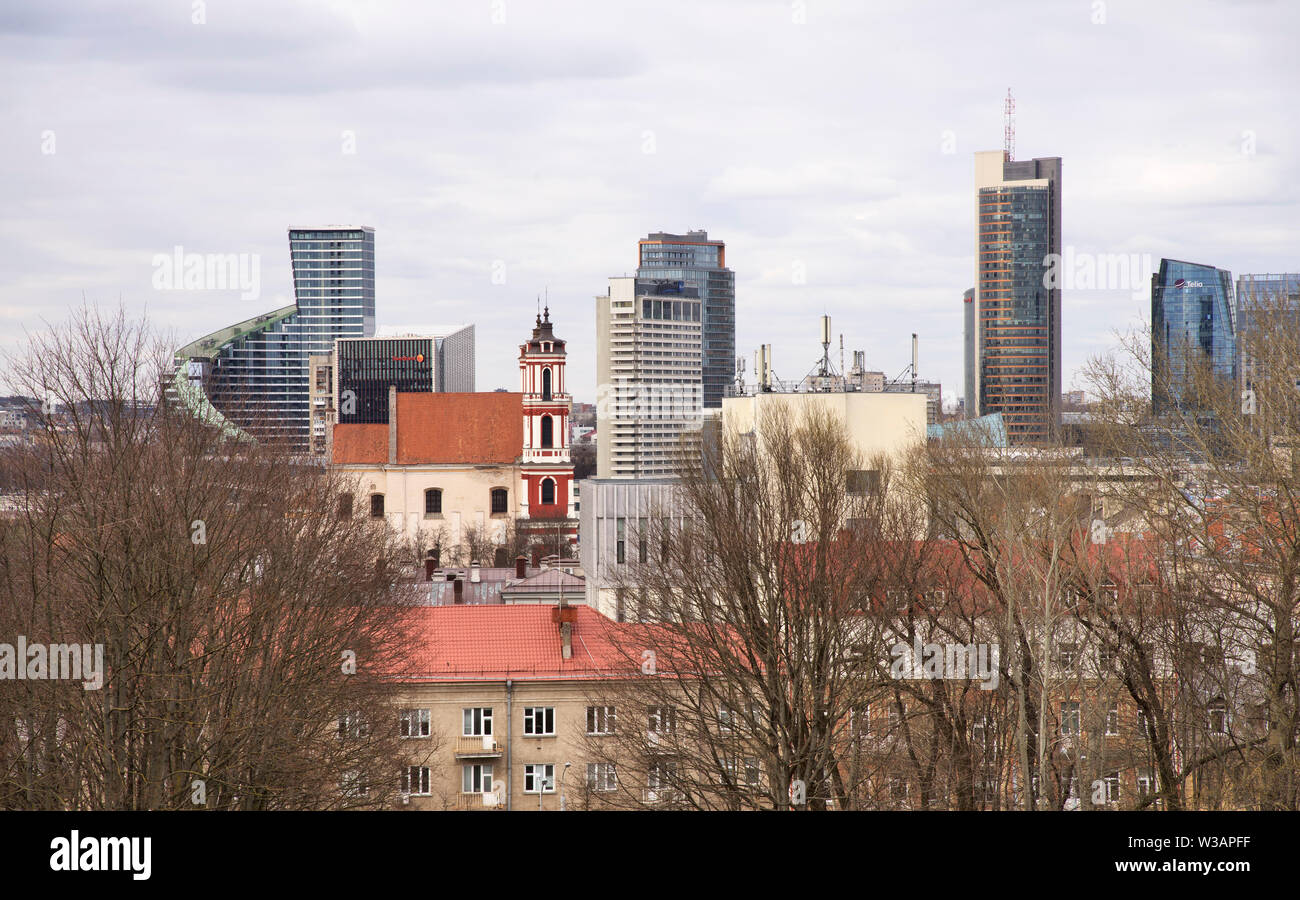 New city centre at Snipiskes district in Vilnius. Lithuania Stock Photo ...