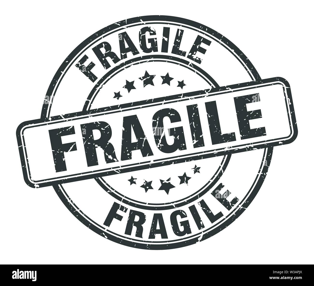 Fragile Stamp Fragile Round Grunge Sign Fragile Stock Vector Image