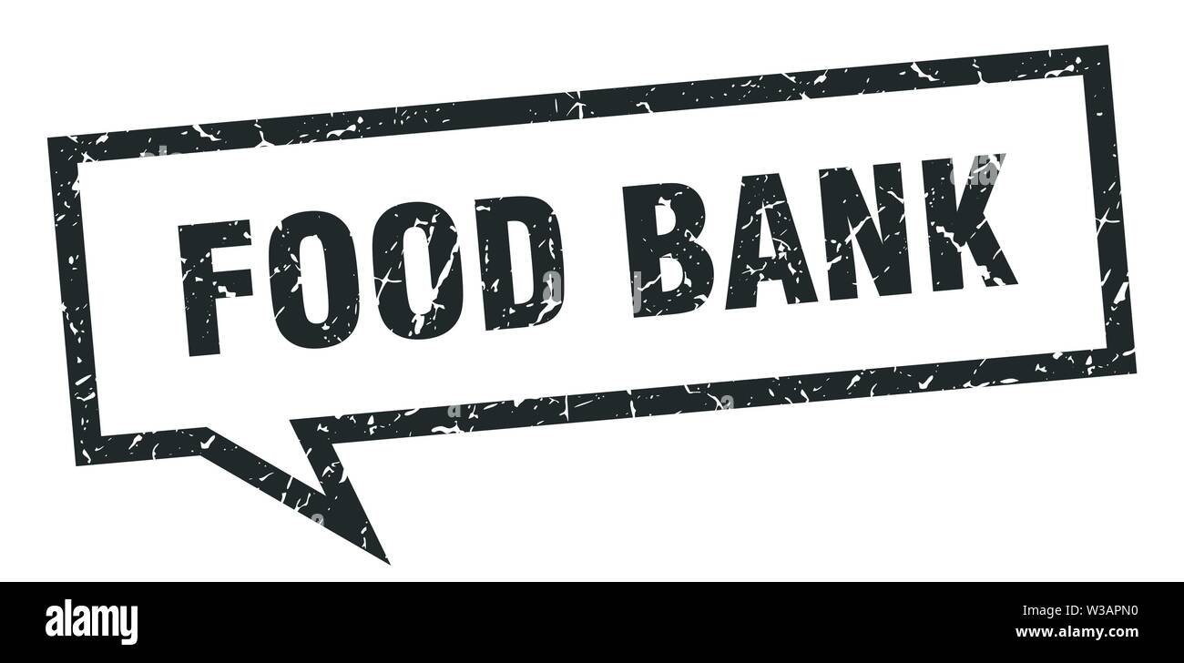 food bank sign. food bank square speech bubble. food bank Stock Vector ...