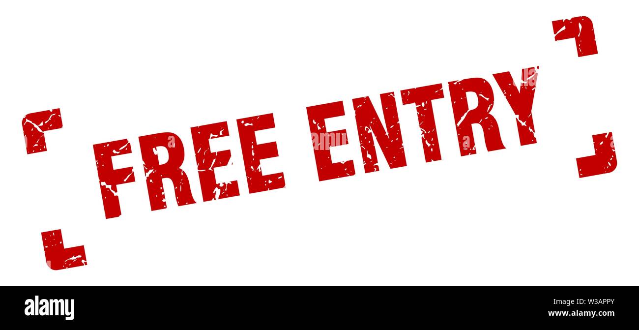 Free entry stamp square Stock Vector Images - Alamy