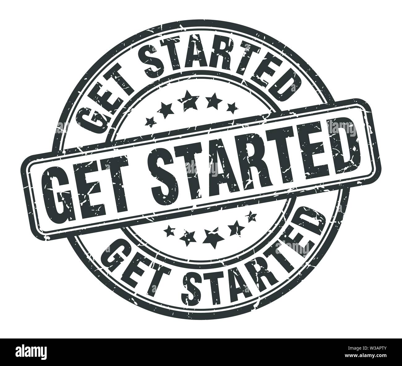 get started stamp. get started round grunge sign. get started Stock ...