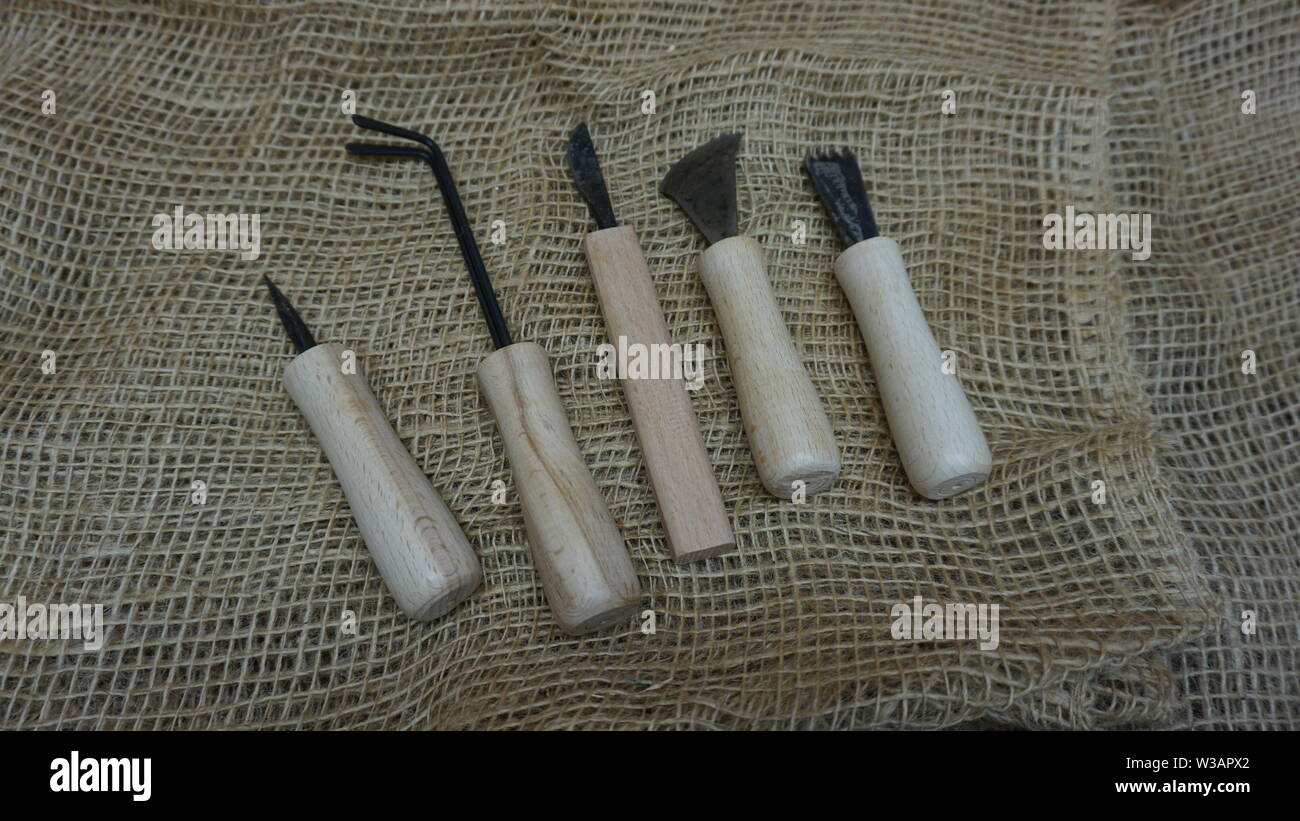Leatherworking hi-res stock photography and images - Alamy