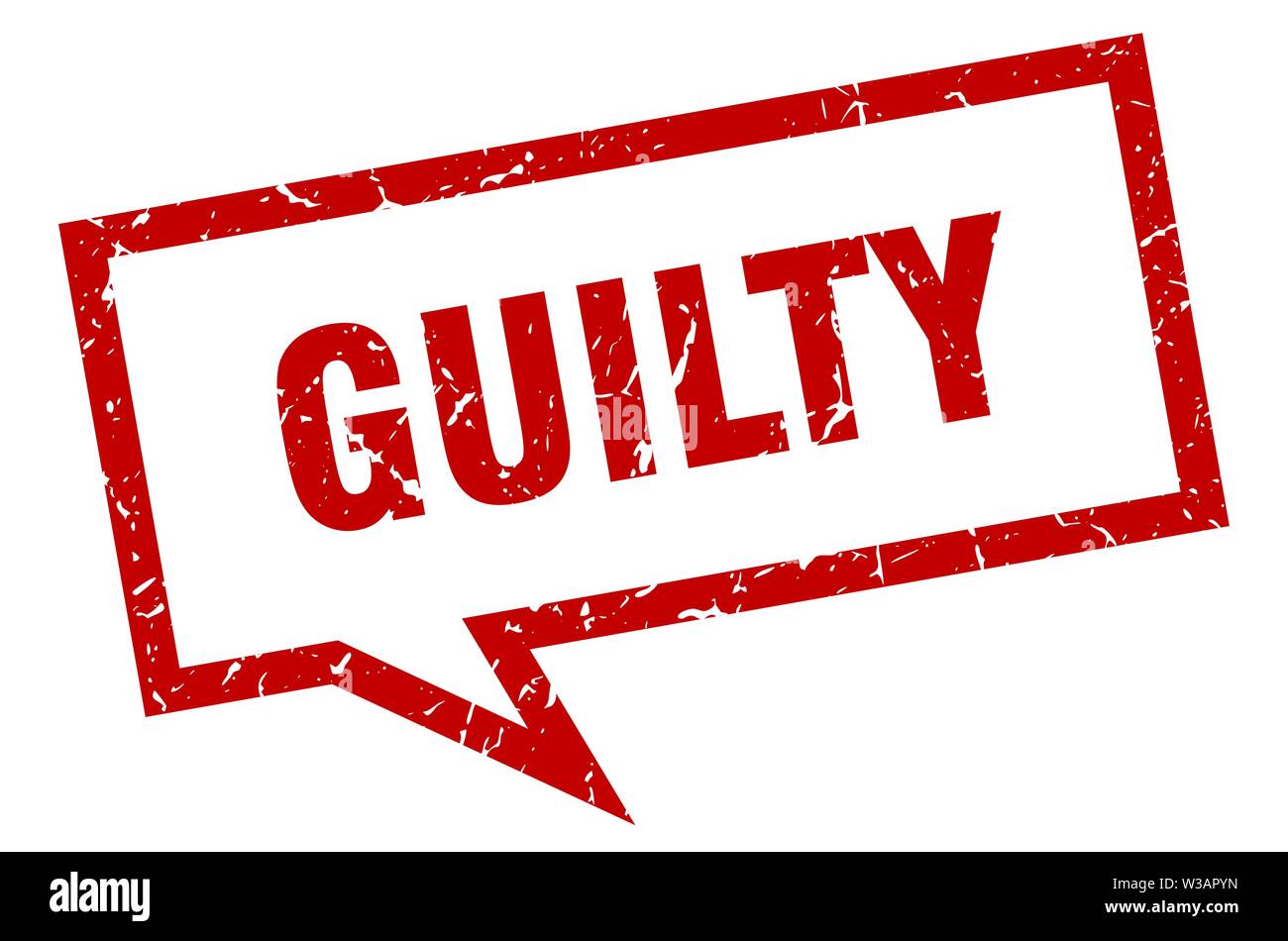 Guilty speech Stock Vector Images - Alamy