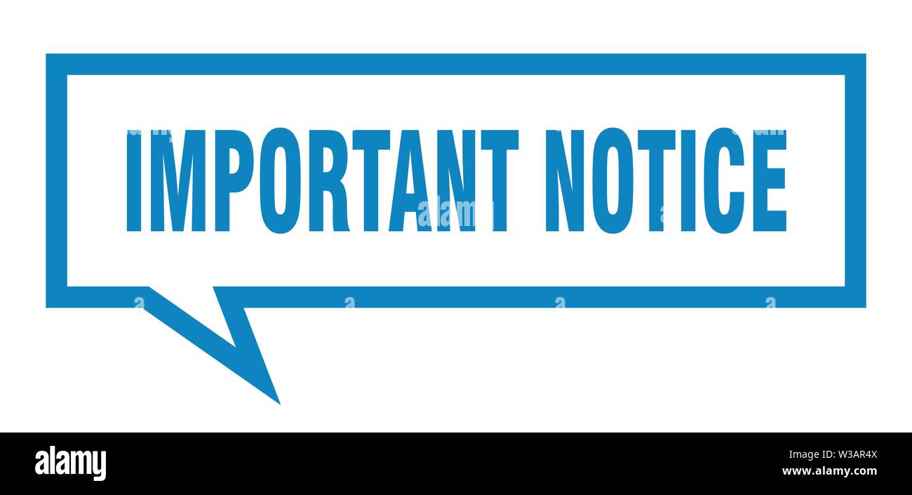 Important notice blue grunge square hi-res stock photography and images ...