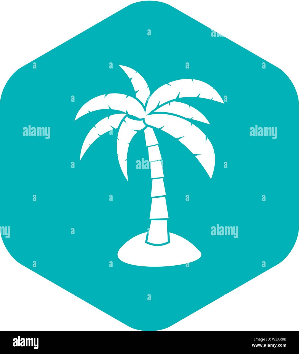 Palm icon, simple style Stock Vector Image & Art - Alamy