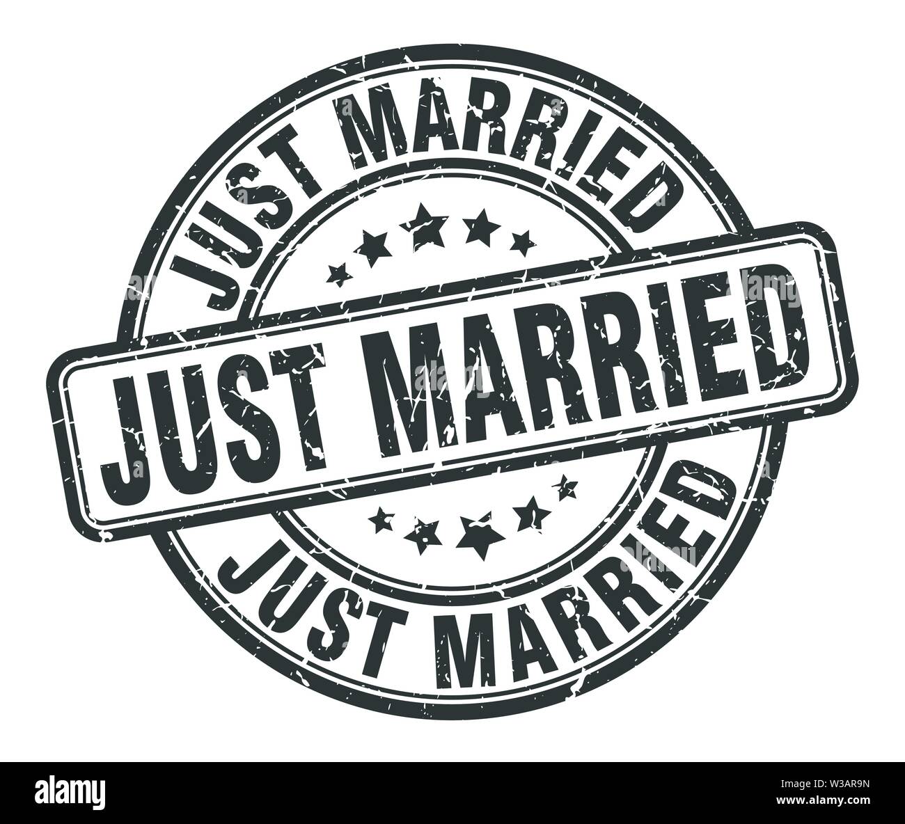 just married stamp. just married round grunge sign. just married Stock ...
