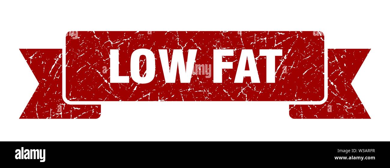 low fat grunge ribbon. low fat sign. low fat banner Stock Vector Image ...