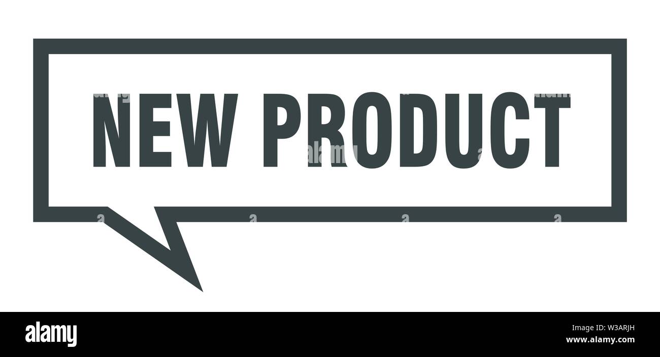 new product sign. new product square speech bubble. new product Stock ...