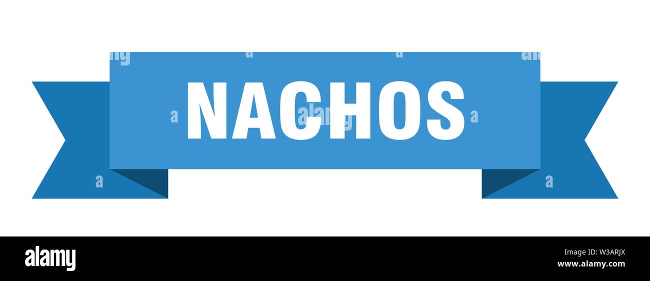 nachos ribbon. nachos isolated sign. nachos banner Stock Vector Image ...