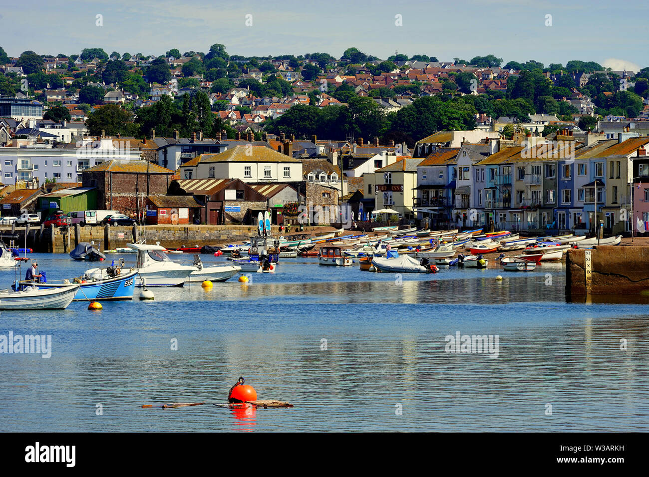 A view of Teignmouth Harbour Stock Photo - Alamy