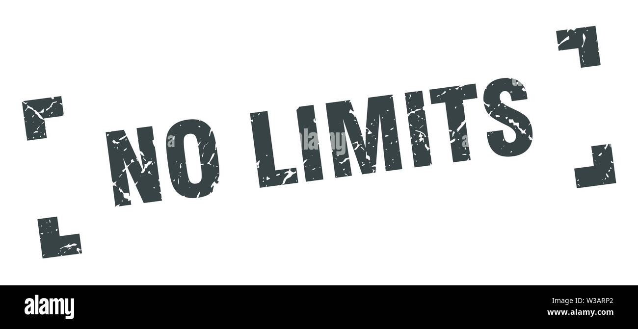 no limits stamp. no limits square grunge sign. no limits Stock Vector ...