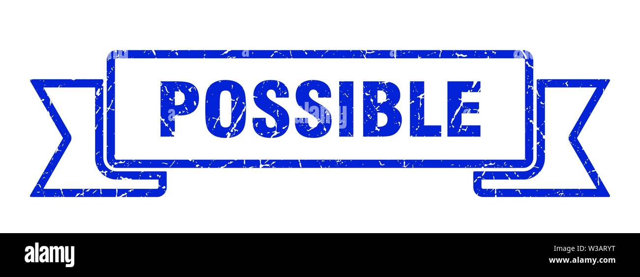 possible grunge ribbon. possible sign. possible banner Stock Vector ...