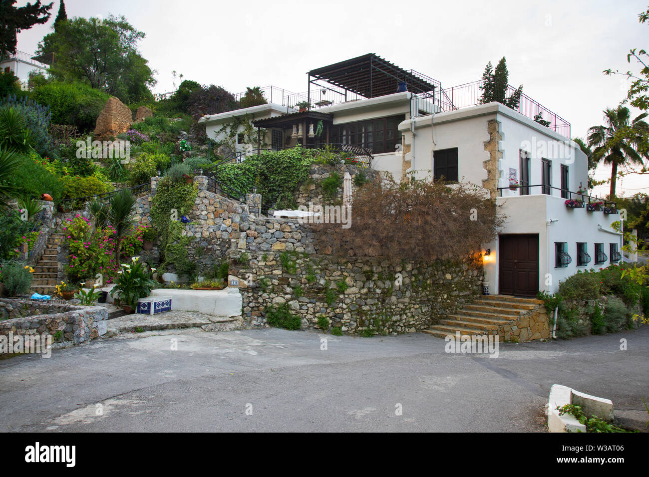 View of Karaman (Karmi) historical village near Kyrenia (Girne). Cyprus ...