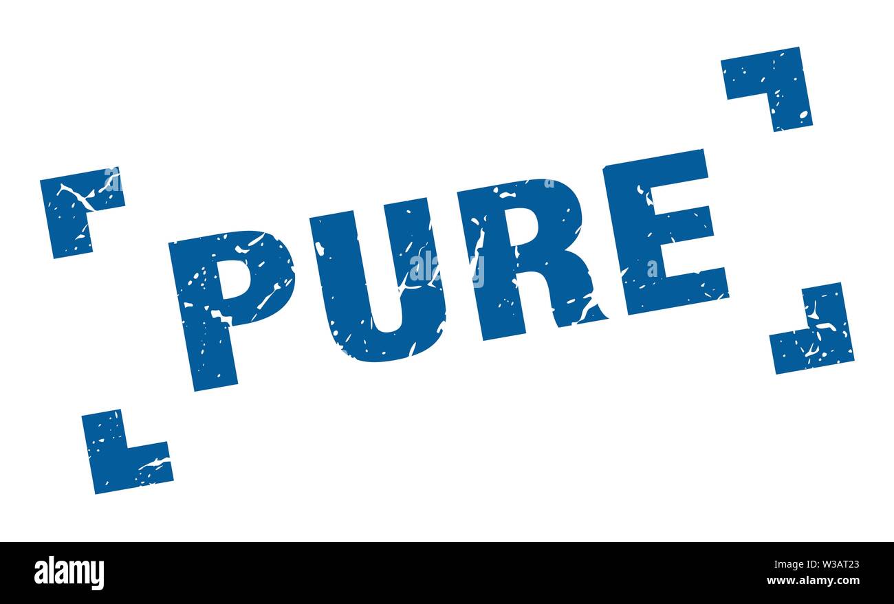pure stamp. pure square grunge sign. pure Stock Vector Image & Art - Alamy