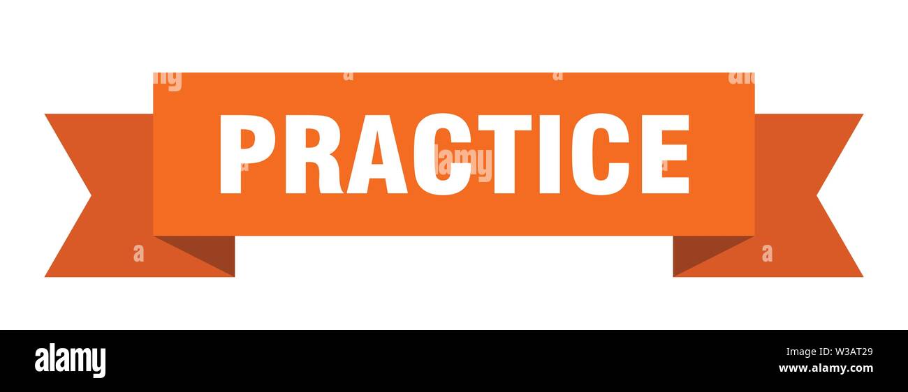 practice ribbon. practice isolated sign. practice banner Stock Vector ...