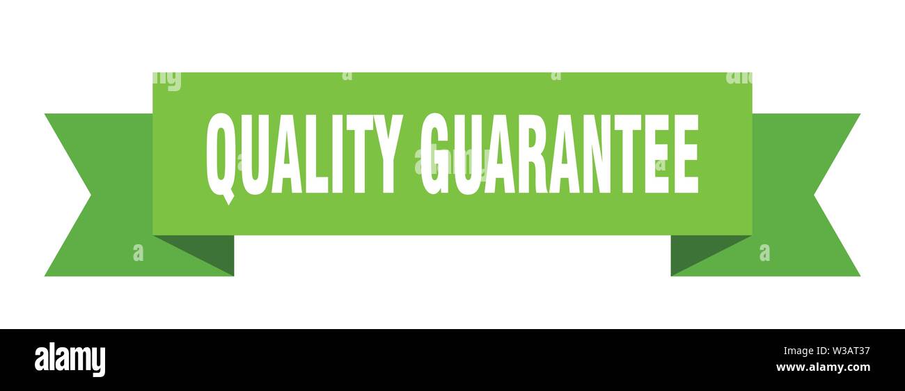 quality guarantee ribbon. quality guarantee isolated sign. quality ...