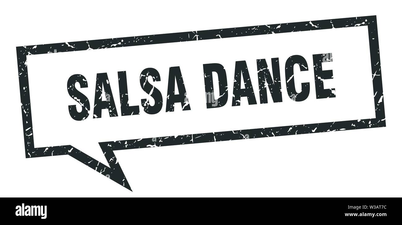 salsa dance sign. salsa dance square speech bubble. salsa dance Stock ...