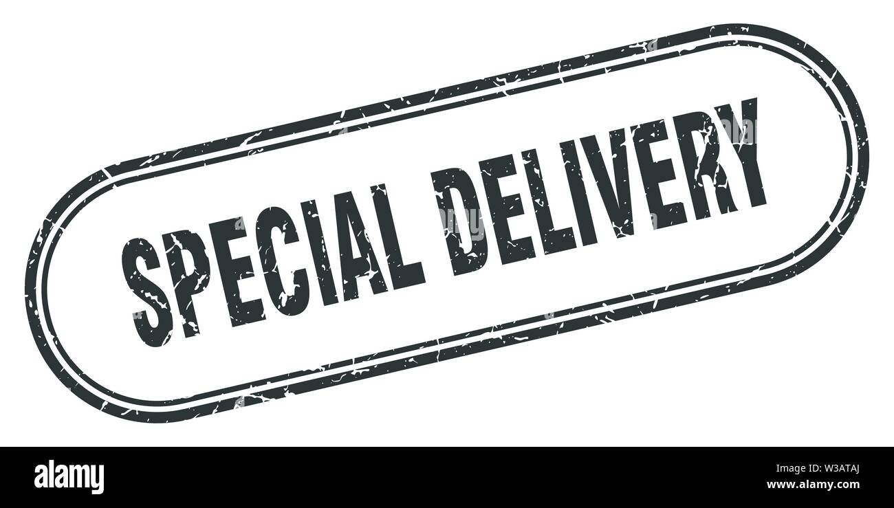 special delivery stamp. special delivery square grunge sign. special ...