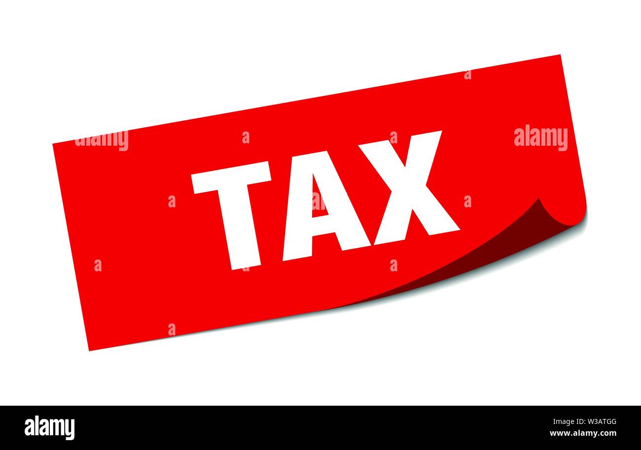 Tax sticker Stock Vector Images - Alamy